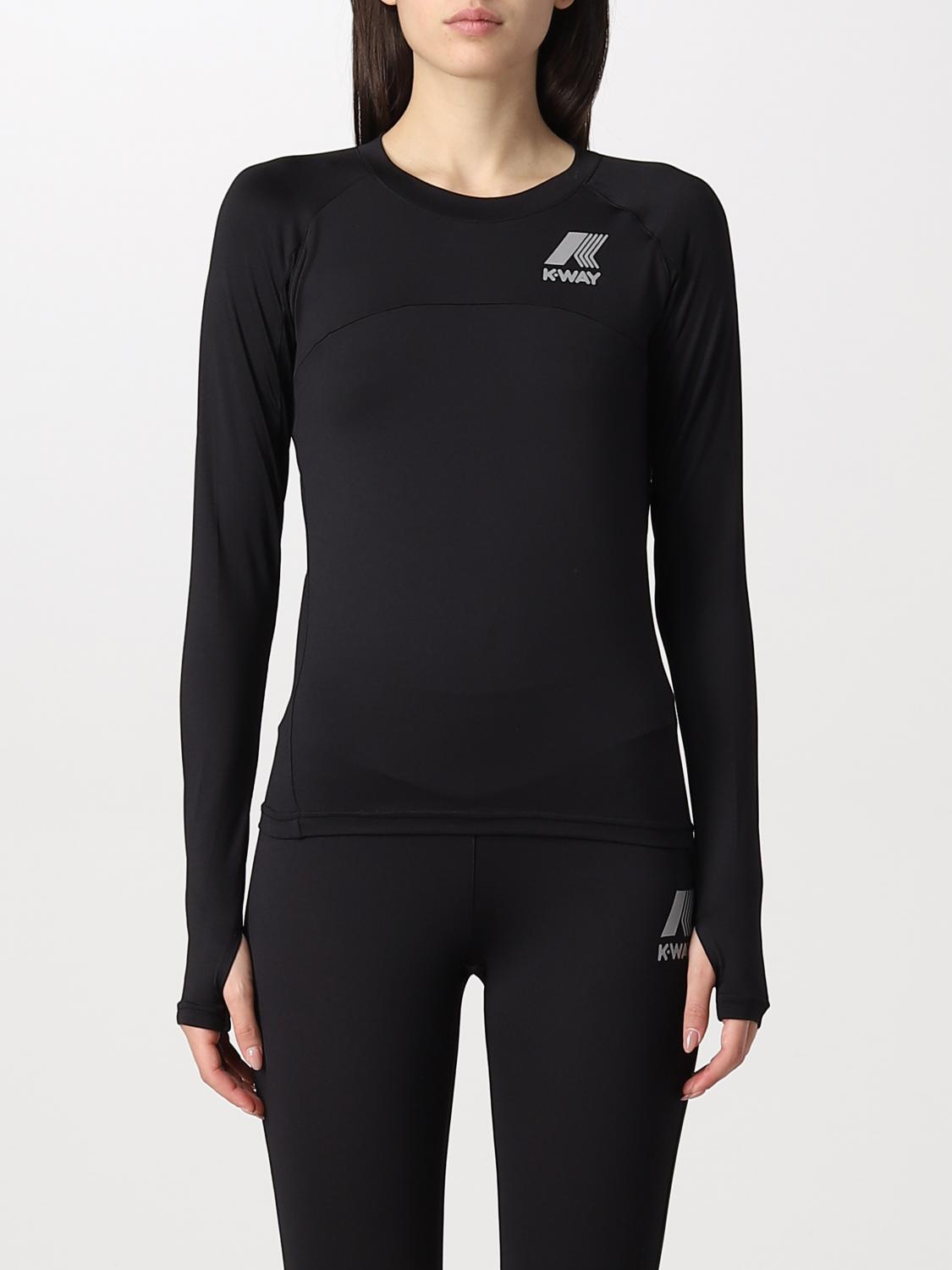 K-WAY: Top women - Black | K-Way t-shirt K5116MW online at GIGLIO.COM