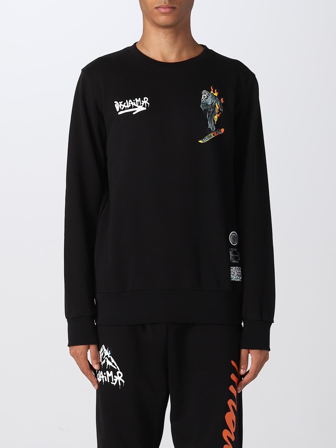 DISCLAIMER: Felpa con stampa logo - Nero | Felpa Disclaimer 22IDS53131 ... DISCLAIMER: Felpa con stampa logo - Nero | Felpa Disclaimer 22IDS53131 ...