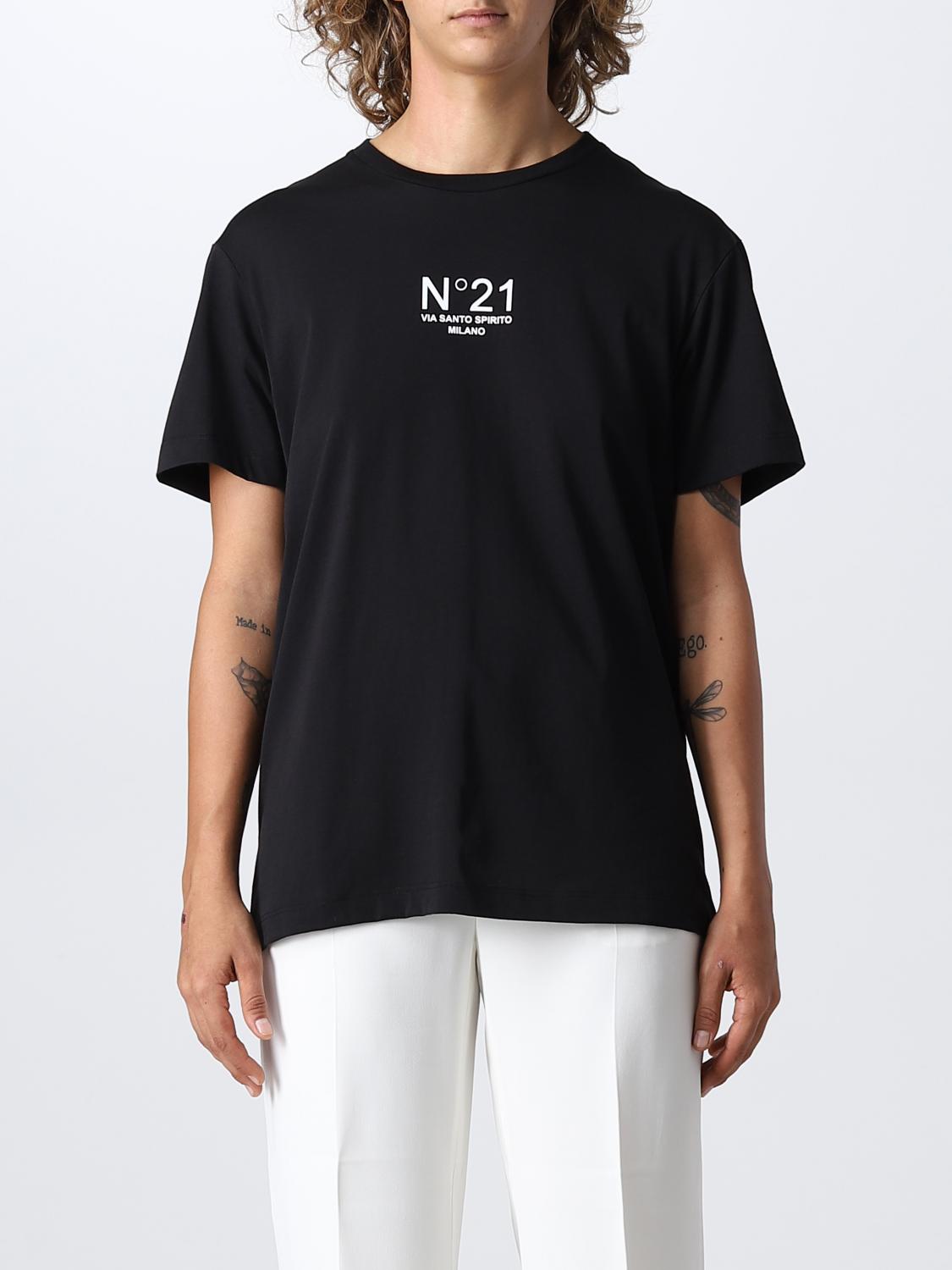 N° 21: T-shirt women - Black | N° 21 t-shirt F0514157 online at GIGLIO.COM