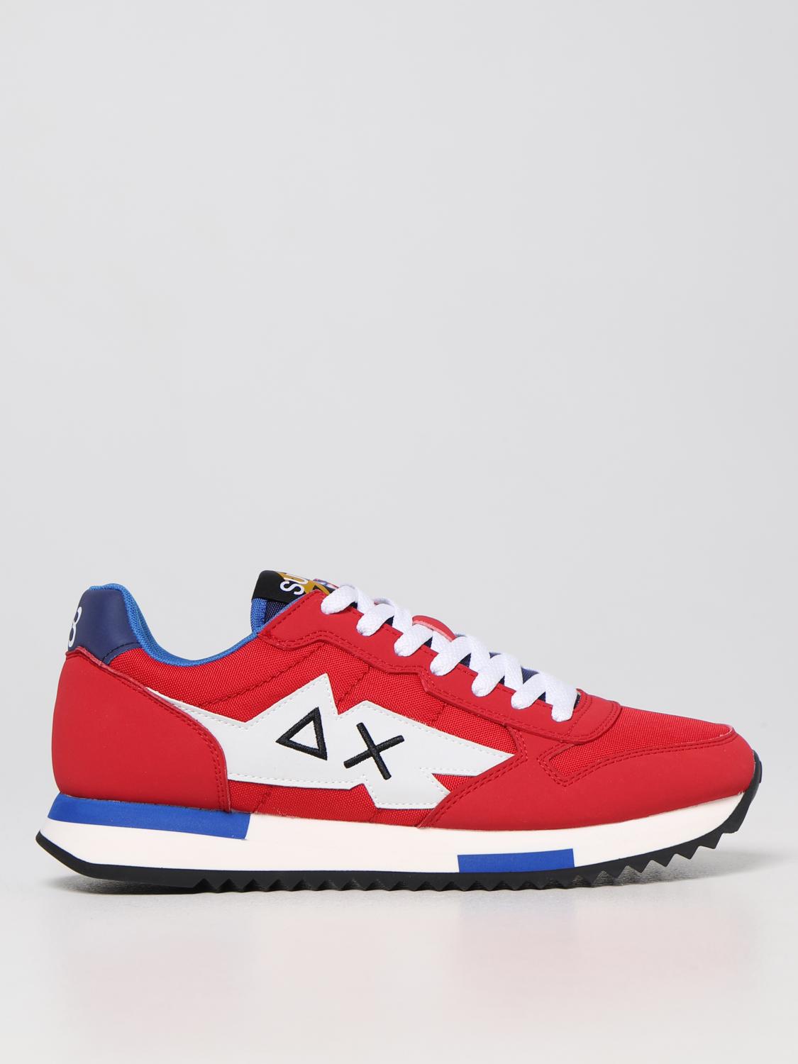 SUN68: Sneakers men Sun 68 - Red | SUN68 sneakers Z42120 online at ...