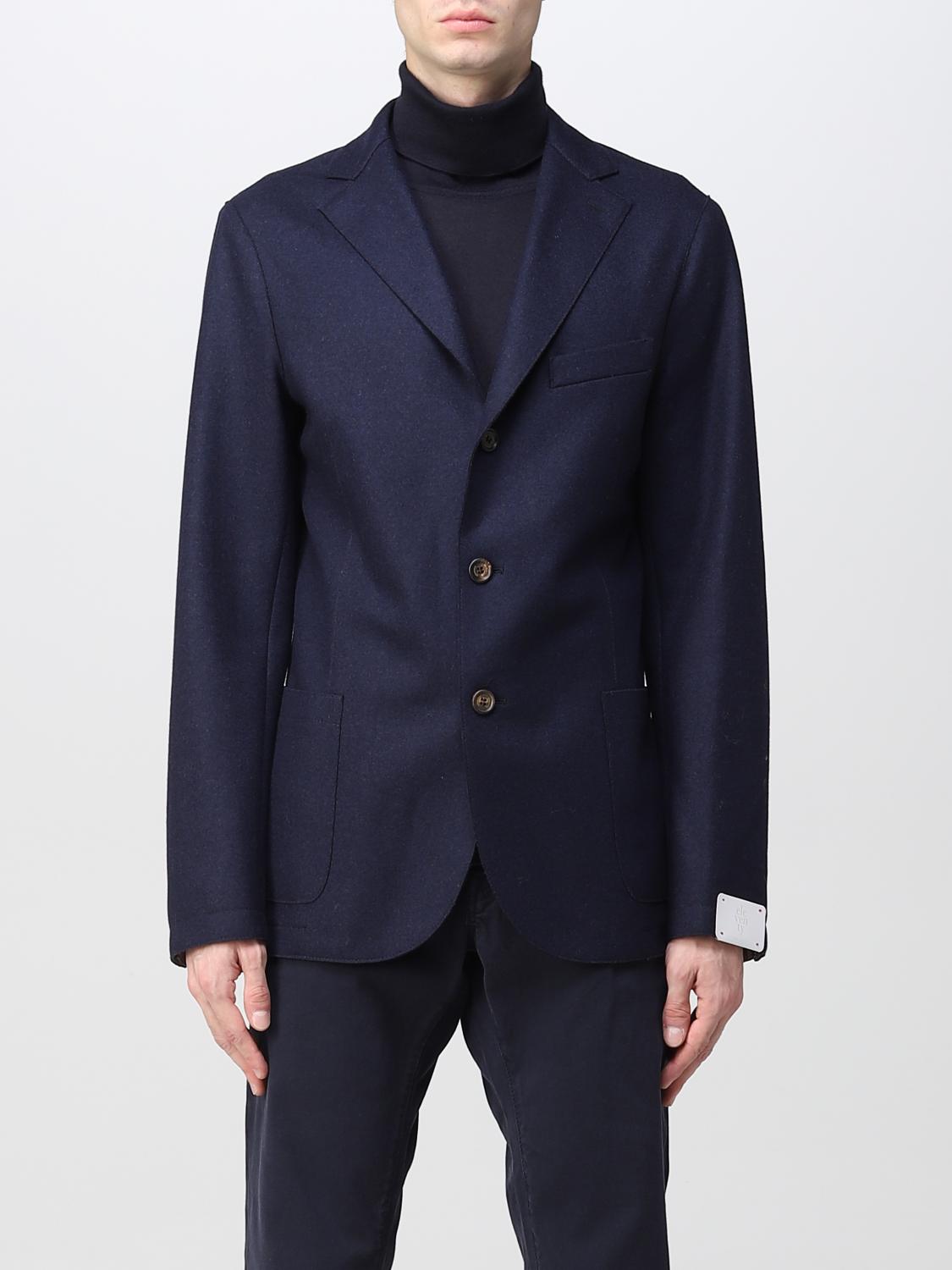 ELEVENTY: Jacket men - Blue | Eleventy jacket F70GIAF03BTCRNJAC24018 ...