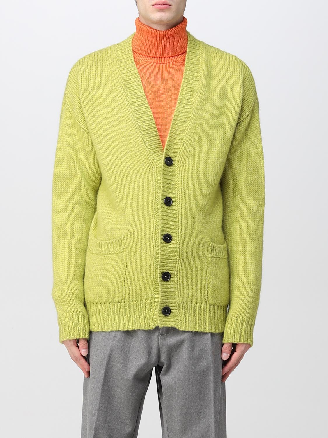 ROBERTO COLLINA: Sweater men - Green | Roberto Collina cardigan RM47110 ...