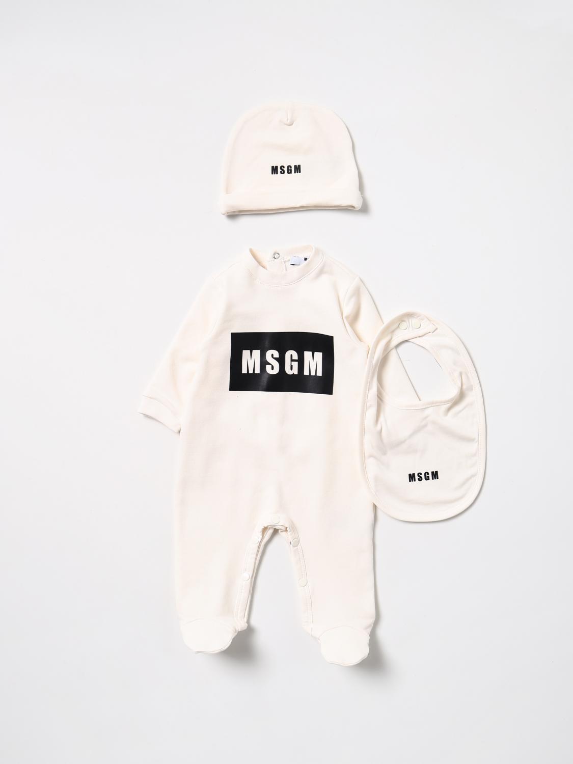MSGM KIDS: Tracksuits kids - Cream | MSGM Kids pack MS029108 online at GIGLIO.COM