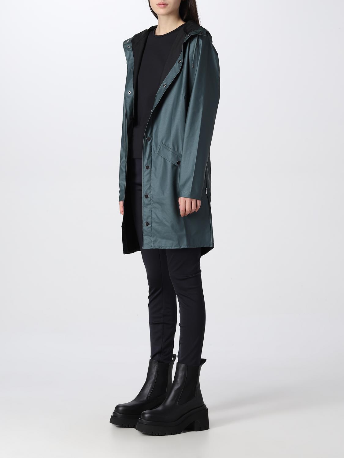 RAINS: Abrigo mujer , Esmeralda | Abrigo Rains LONGJACKET12020D en ...