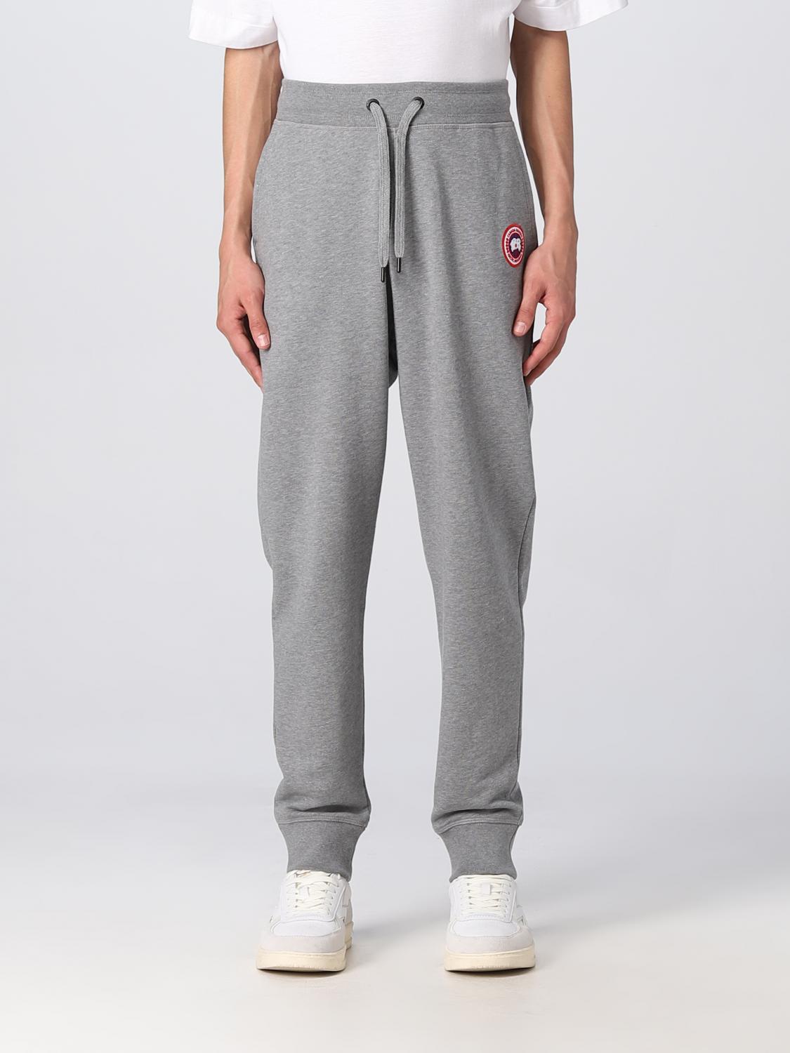 CANADA GOOSE: Pants men - Grey | Canada Goose pants 7402M43 online at ...