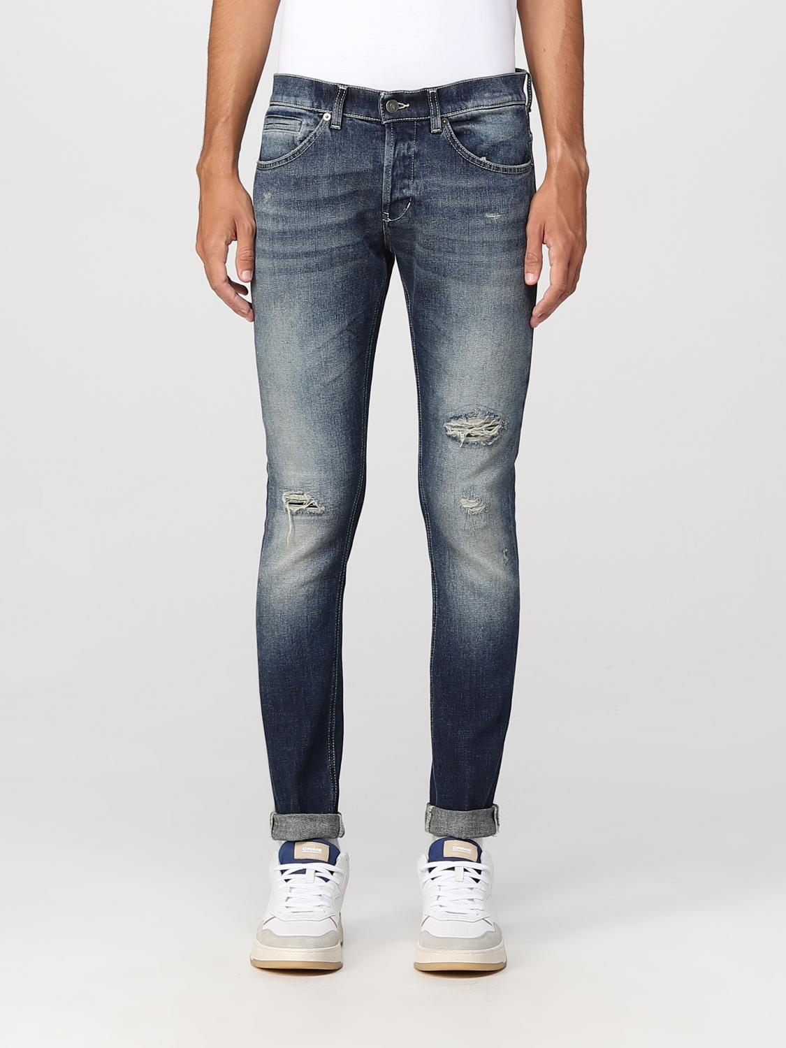 DONDUP: Jeans a 5 tasche con rotture - Denim | Jeans Dondup ...