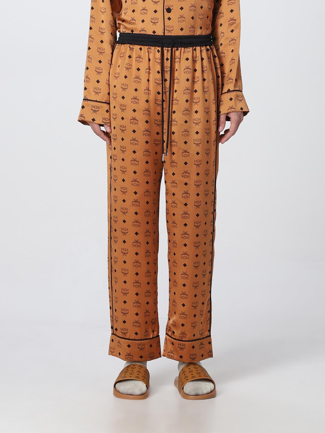 MCM: Pants men - Brown | Mcm pants MHXCSMM01 online at GIGLIO.COM