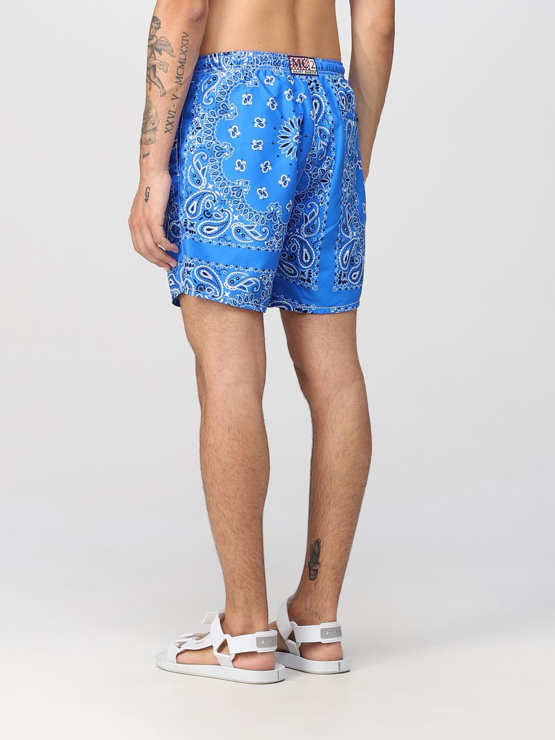 Mc2 Saint Barth Swimsuit men - Blue | CAP0001CAPRESEBANDANNAROUND1701 ...