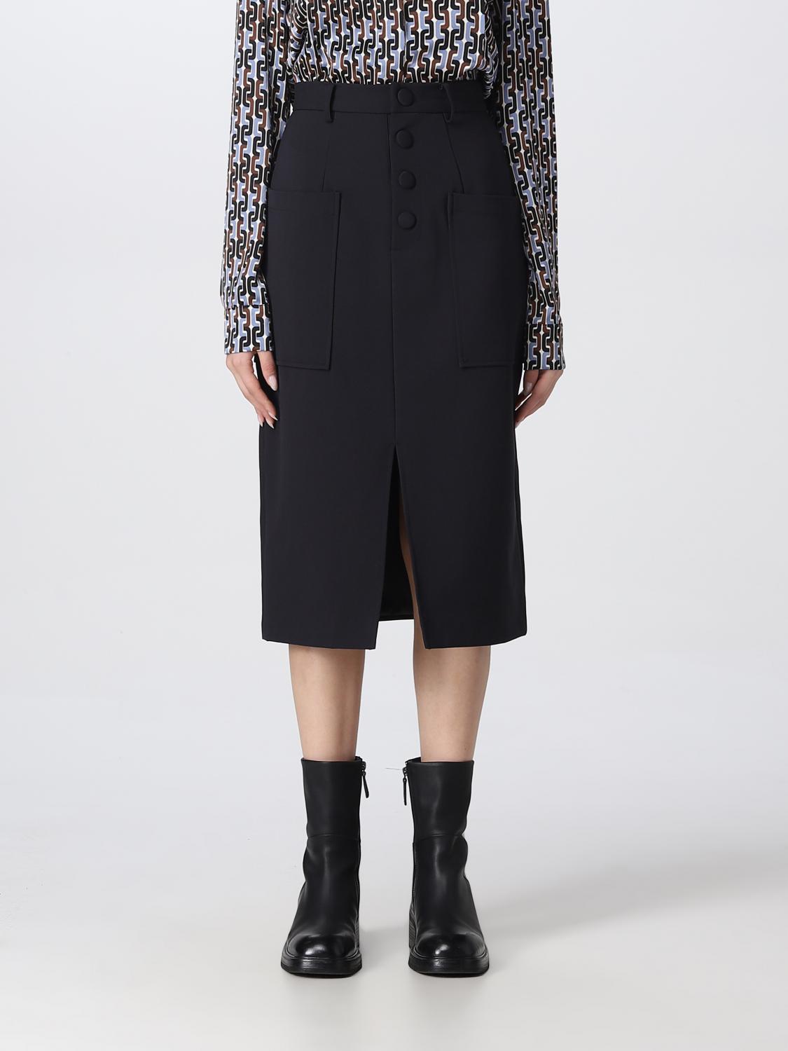 WEILI ZHENG: Skirt women - Black | Weili Zheng skirt WWZPG109 online at GIGLIO.COM