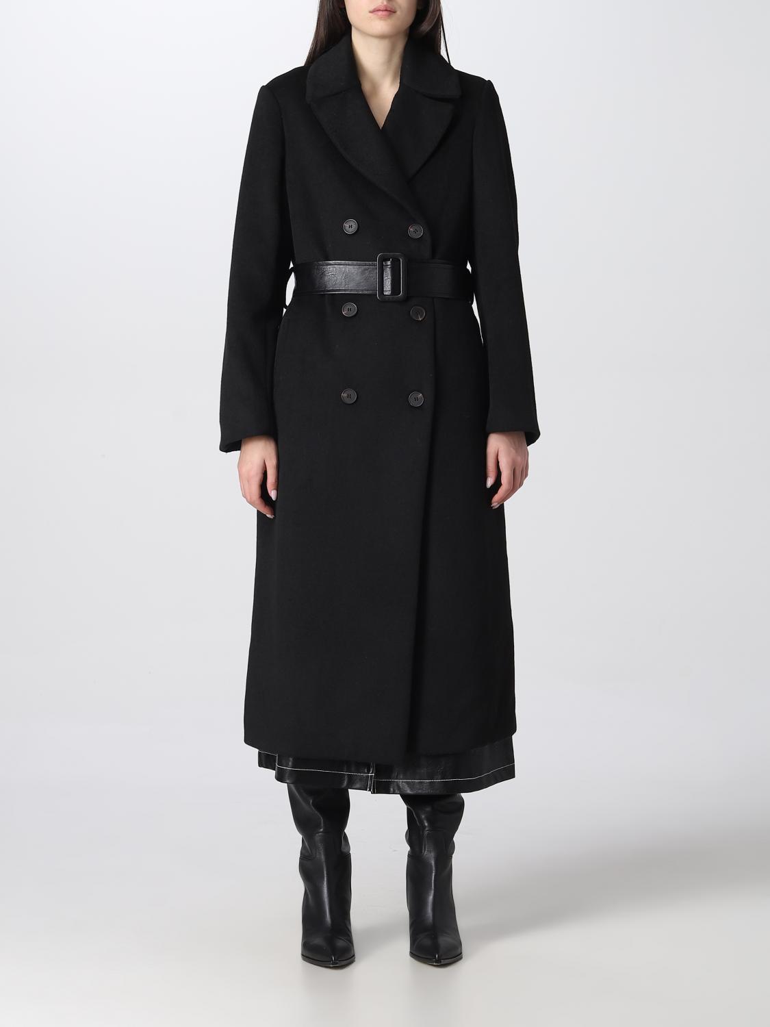 WEILI ZHENG: Trench coat women - Black | Weili Zheng jacket WWZCL116 online at GIGLIO.COM
