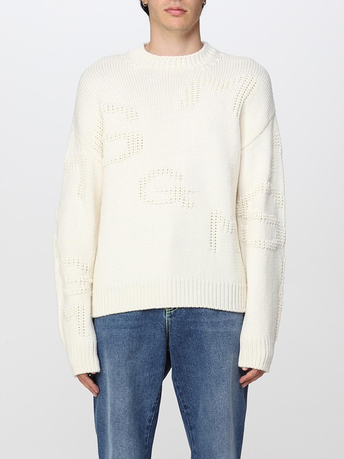 MSGM: Sweater men - White | MSGM sweater 3340MM145227566 online at ...