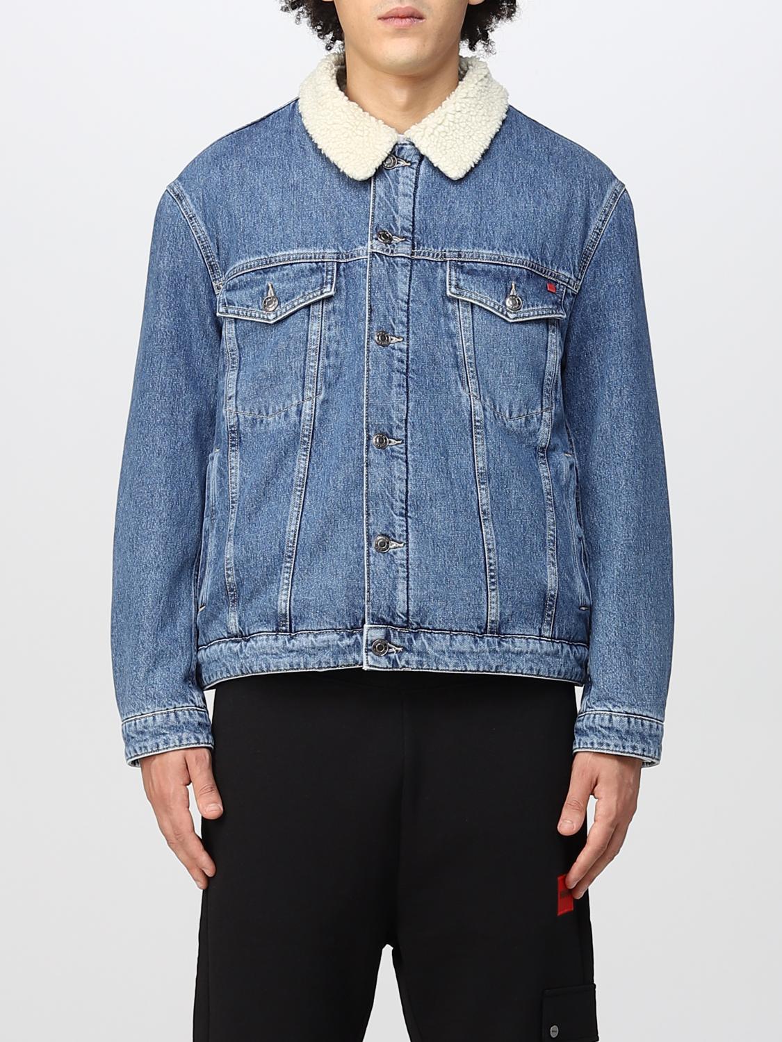 HUGO: Jacket men - Denim | Hugo jacket 50477588 online at GIGLIO.COM