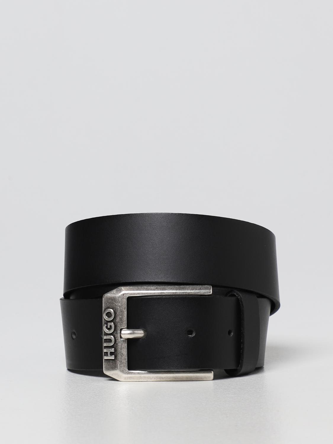 HUGO: Belt men - Black | Hugo belt 50480441 online at GIGLIO.COM