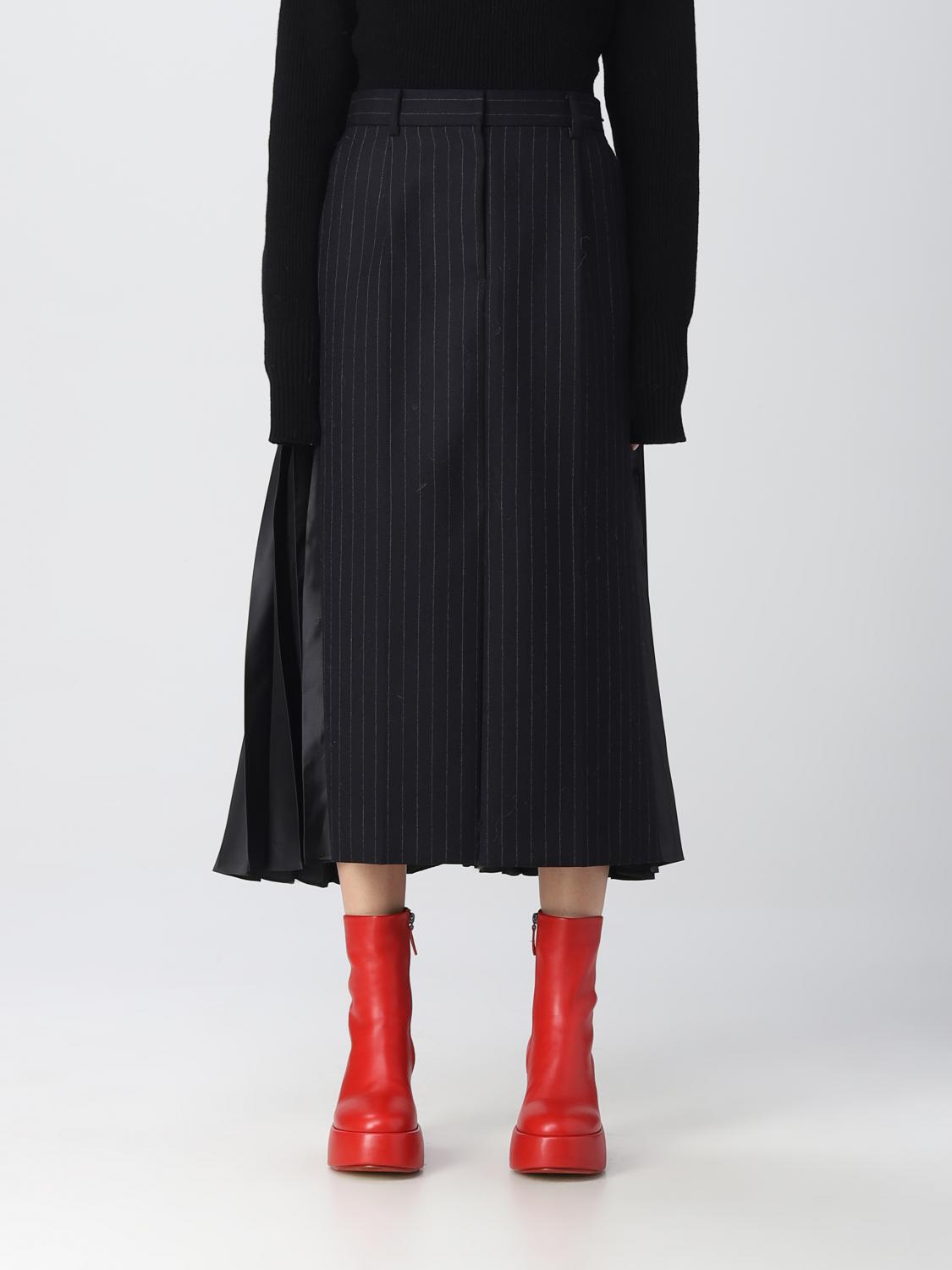 SACAI: Pants women - Black | Sacai pants 2206336 online at GIGLIO.COM