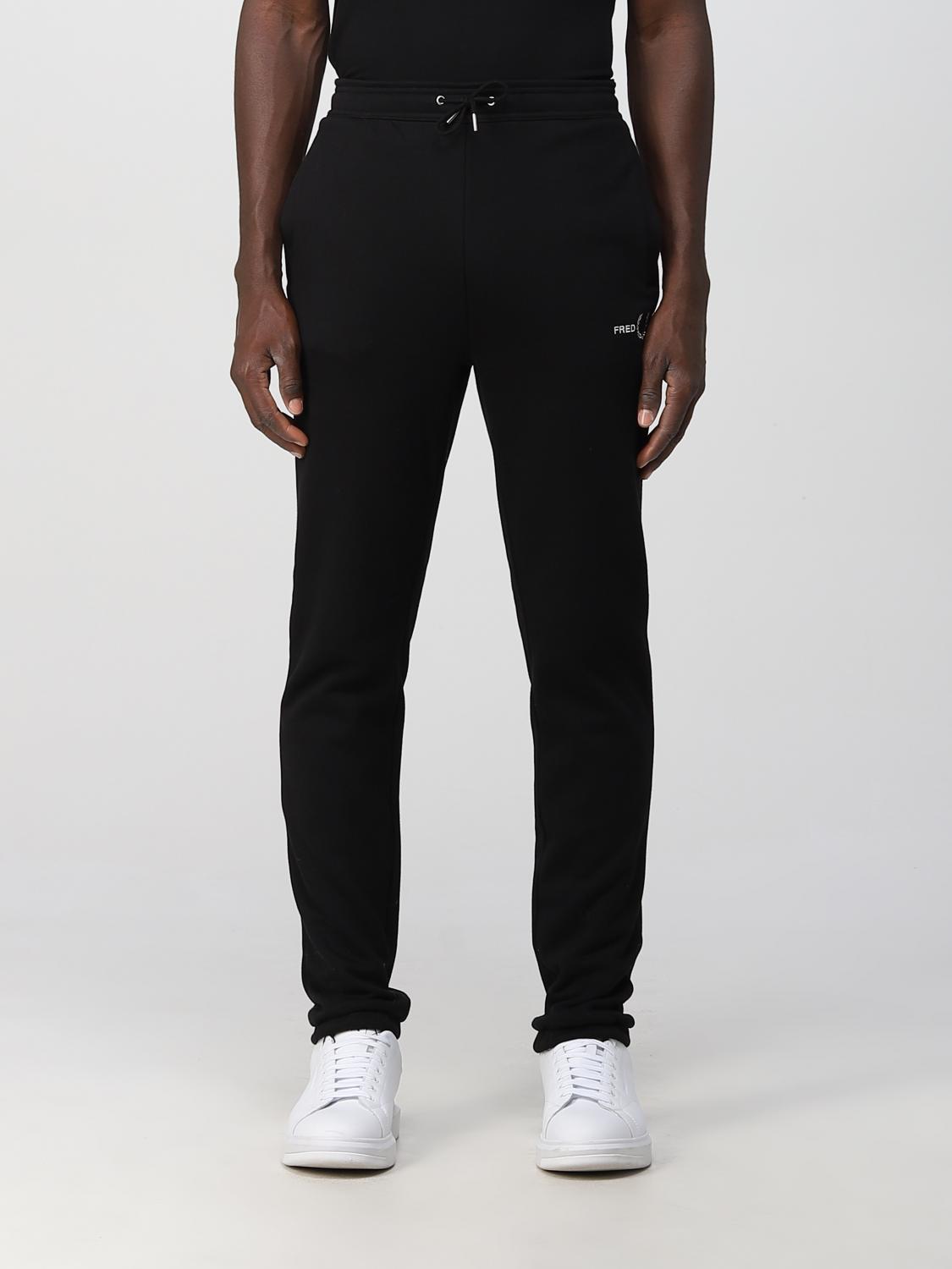 FRED PERRY: Pants men - Black | Fred Perry pants T4514 online at GIGLIO.COM