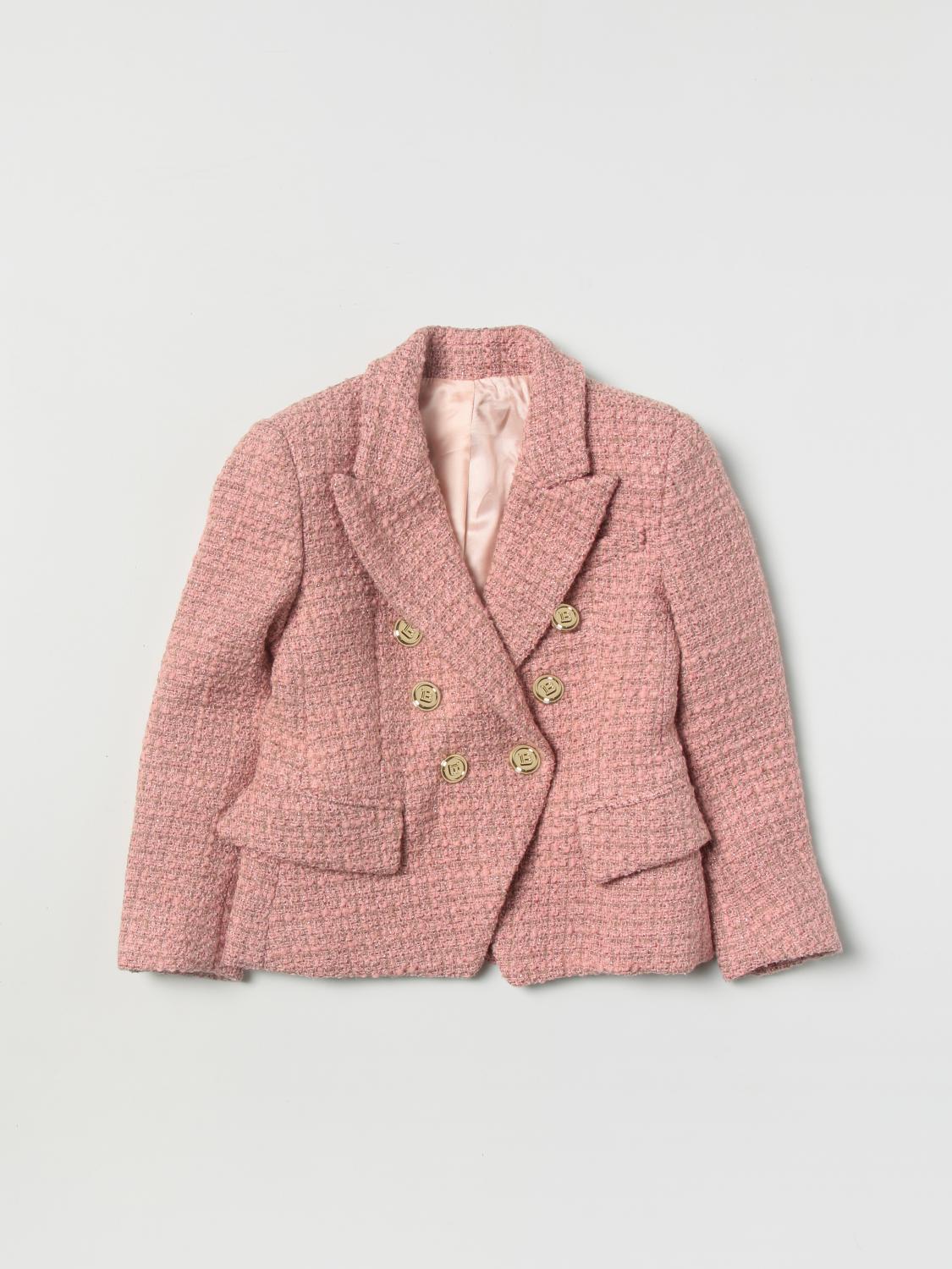 BALMAIN: Giacca bambino - Rosa | Blazer Balmain 6R2B04I0098 online su ...