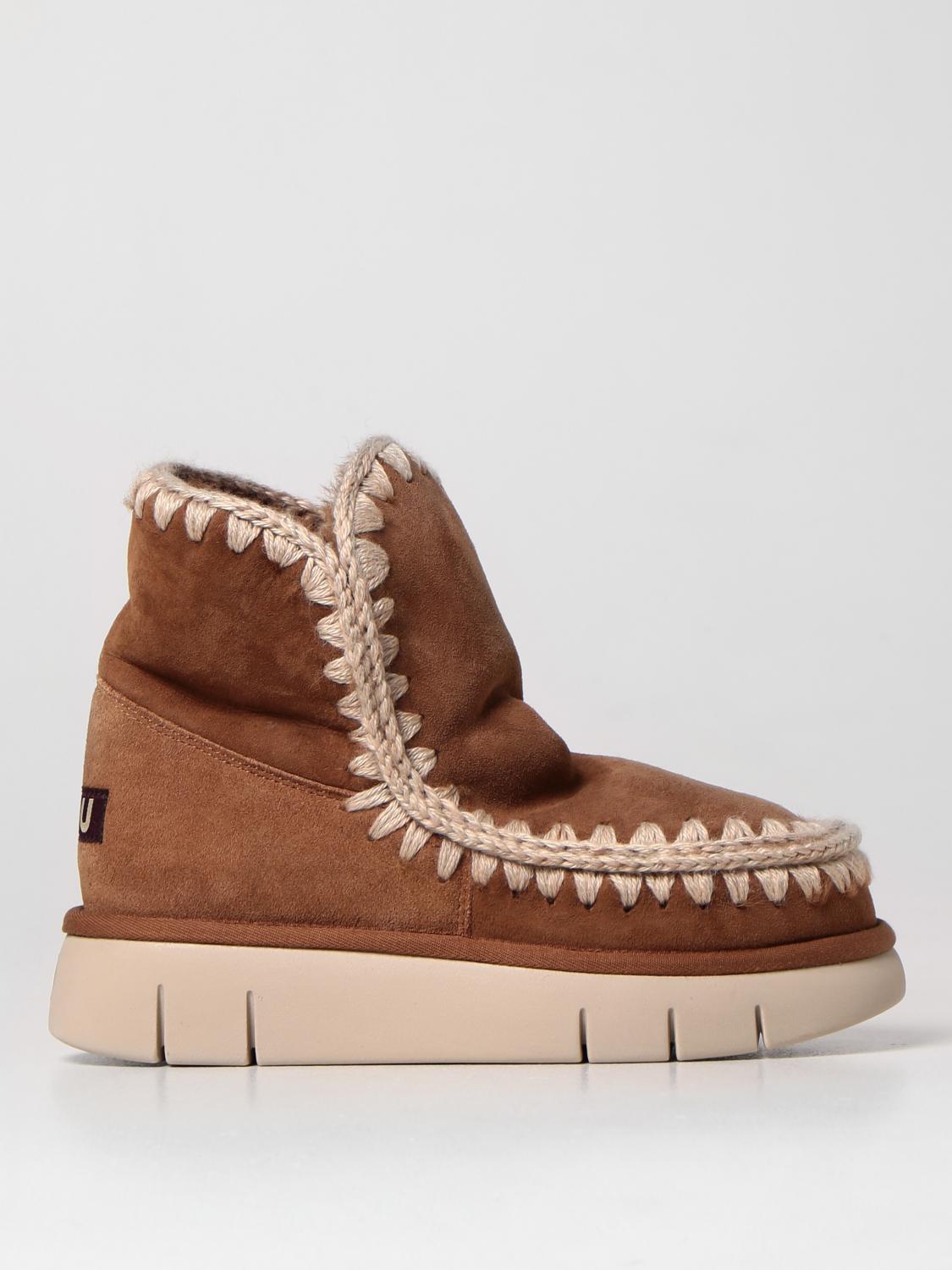 MOU: Sneakers damen - Braun | Mou Flache Stiefeletten FW531002A online ...