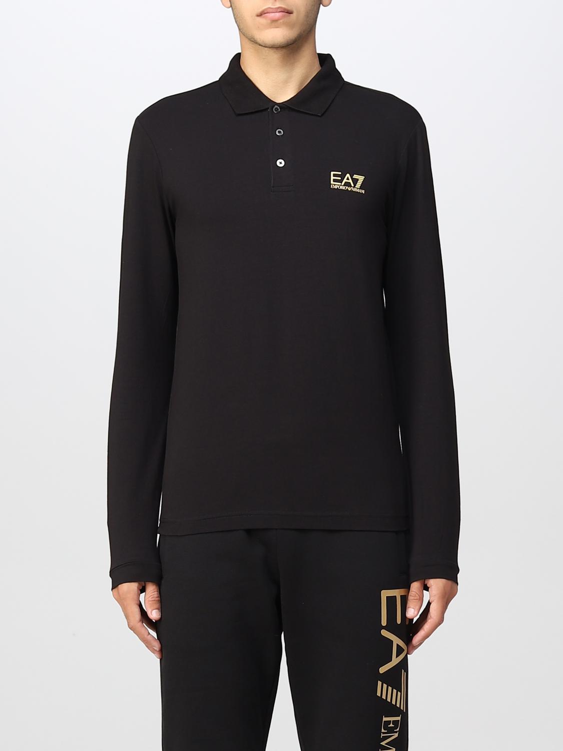 EA7: Polo shirt men - Black | Ea7 polo shirt 8NPF05PJM5Z online at GIGLIO.COM