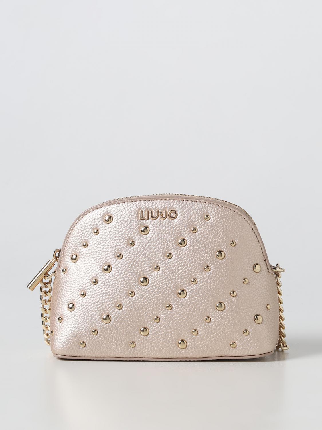 LIU JO: Shoulder bag women - Gold | Liu Jo mini bag AF2207E0033 online ...