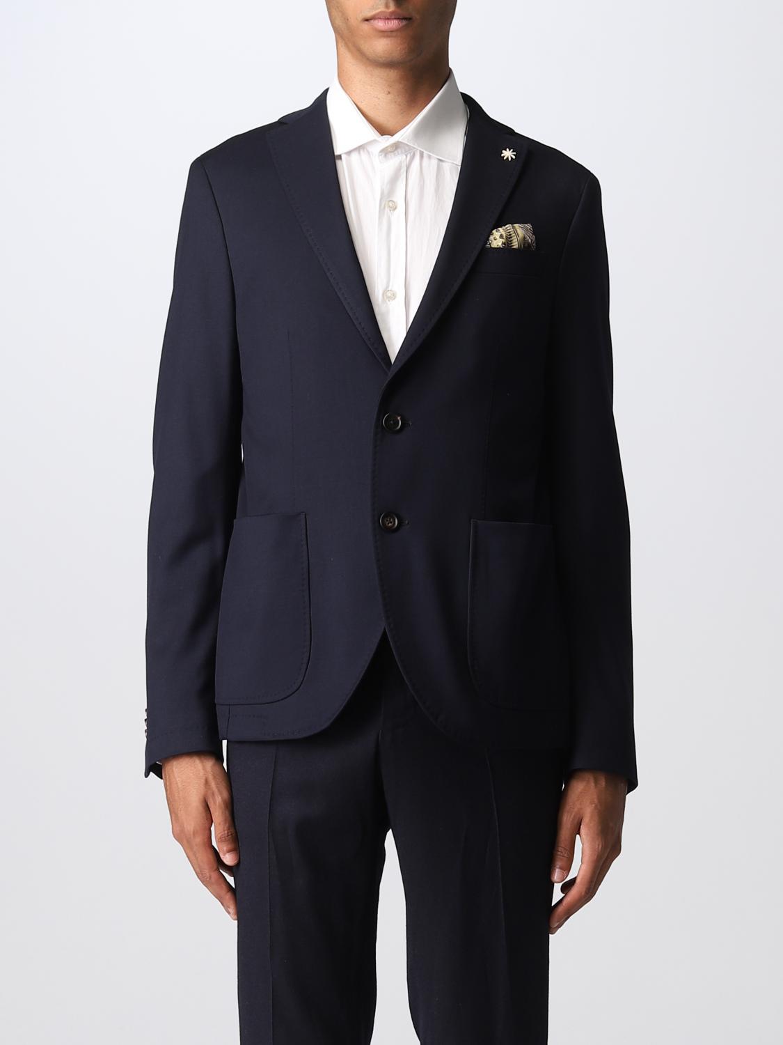 MANUEL RITZ: Giacca uomo - Blue | Giacca Manuel Ritz 3332G2039223629 ...