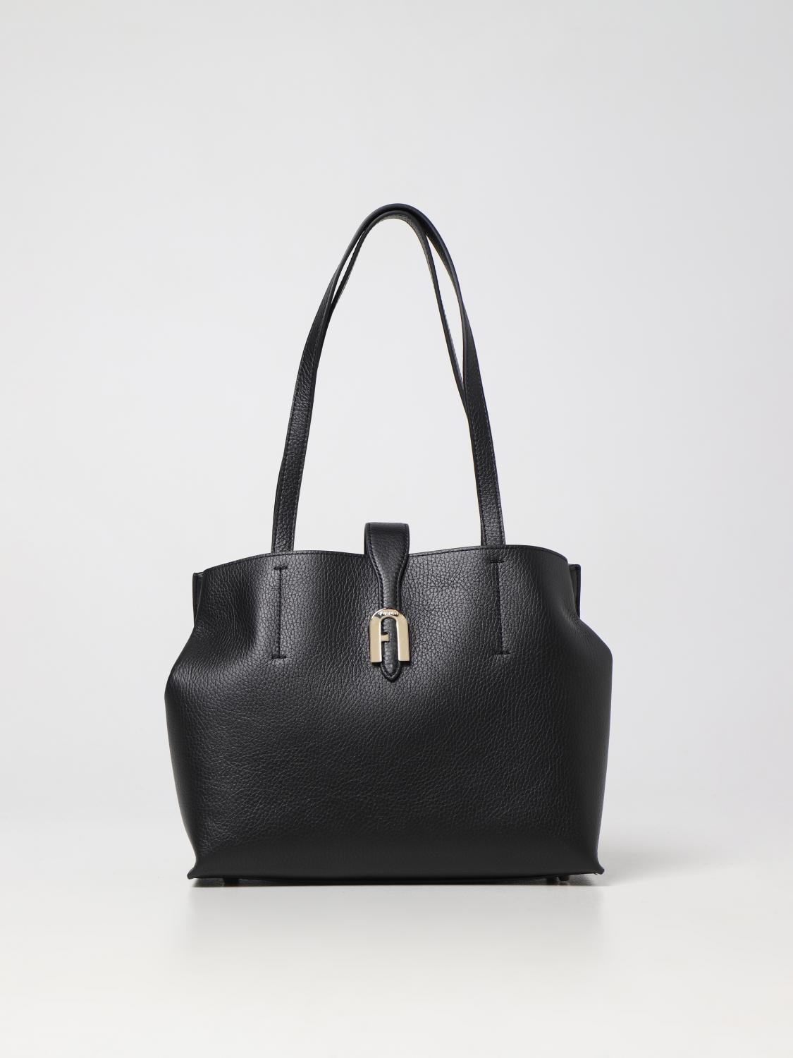 FURLA: Tote bags women - Black | Furla shoulder bag BATTPRSHSF000 ...