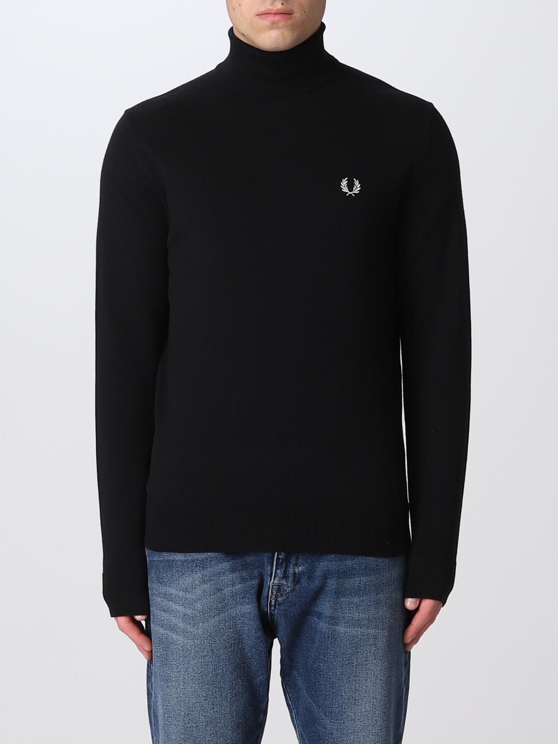 FRED PERRY: Sweater men - Black | Fred Perry sweater FPK9552 online at ...