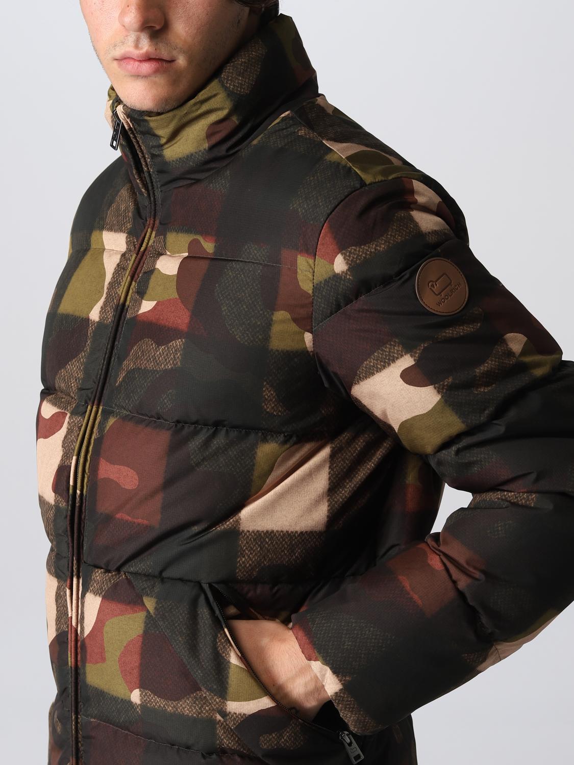 WOOLRICH: Coat men - Green | Woolrich jacket CFWOOU0643MRUT3068 online ...