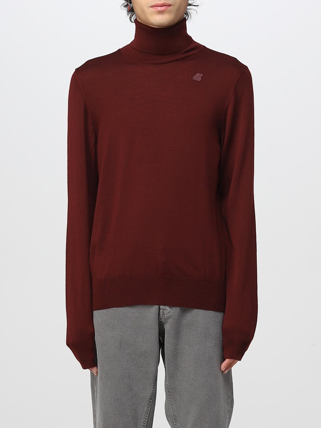 K-WAY: Sweater men - Burgundy | K-Way sweater K2113CW online at GIGLIO.COM