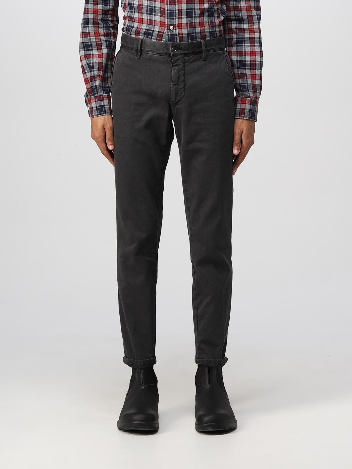 INCOTEX: Pants men - Green | Incotex pants 14S10340689 online at GIGLIO.COM