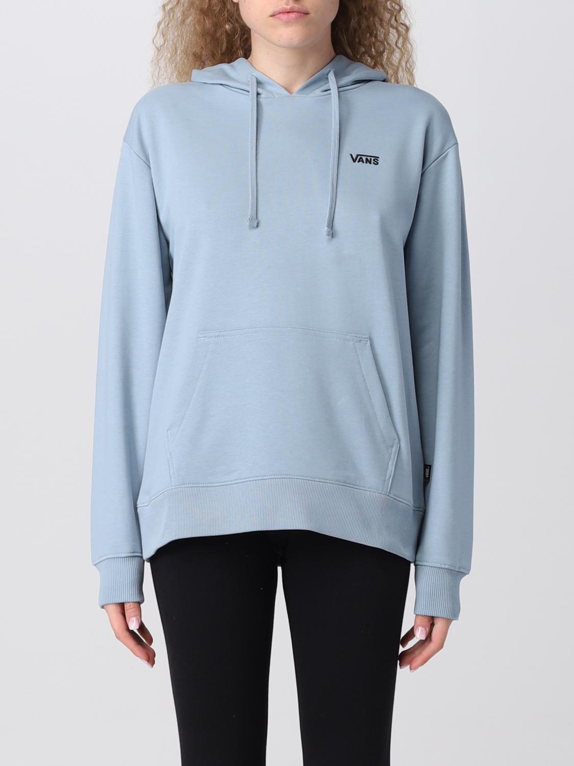 VANS: Felpa basic con mini logo - Azzurro | Felpa Vans VN0A5AR4 online ...