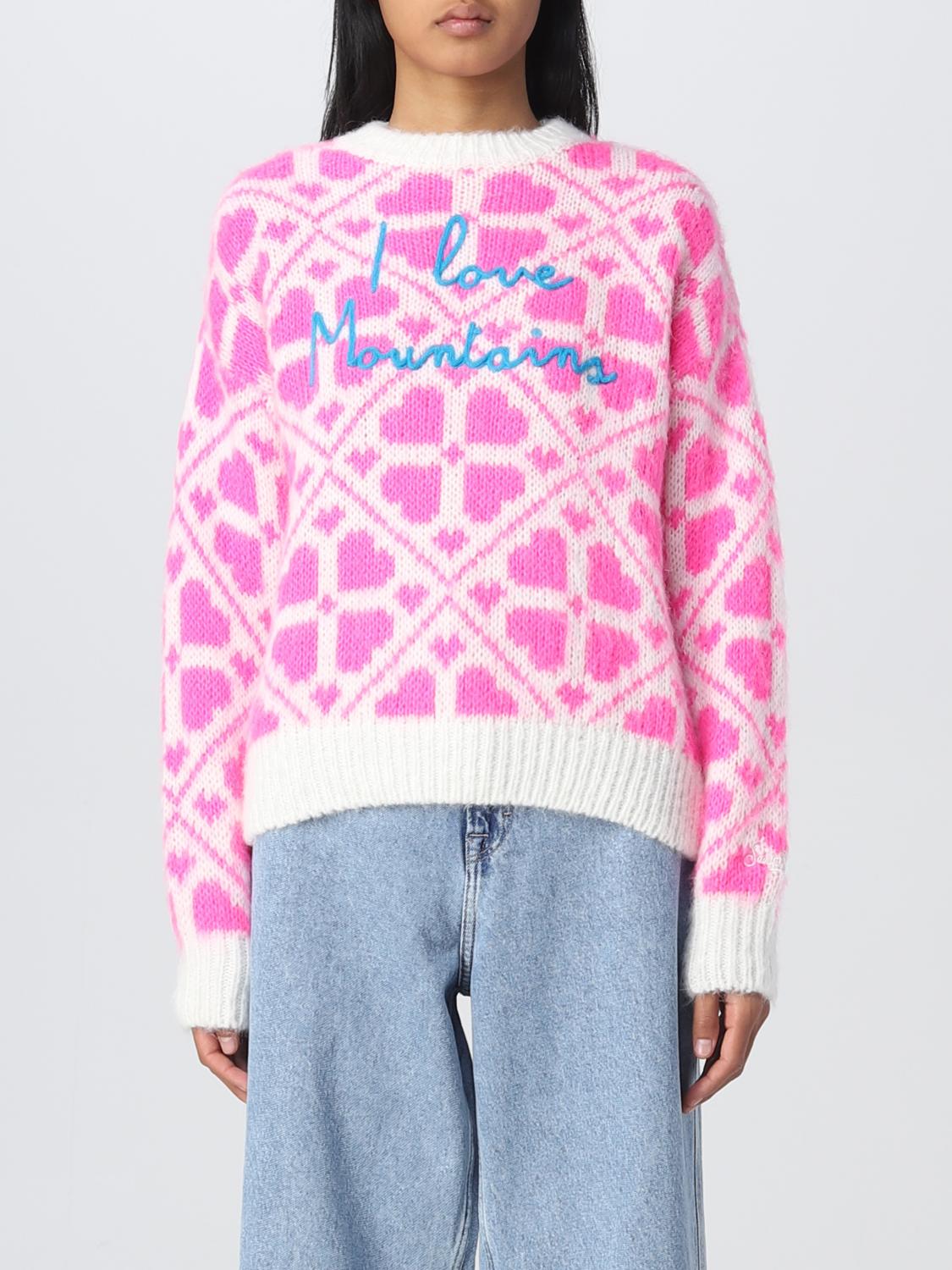 Mc2 Saint Barth Sweater women - Pink | DANY005 EMB LOVE MOUNTAINS 1025 ...