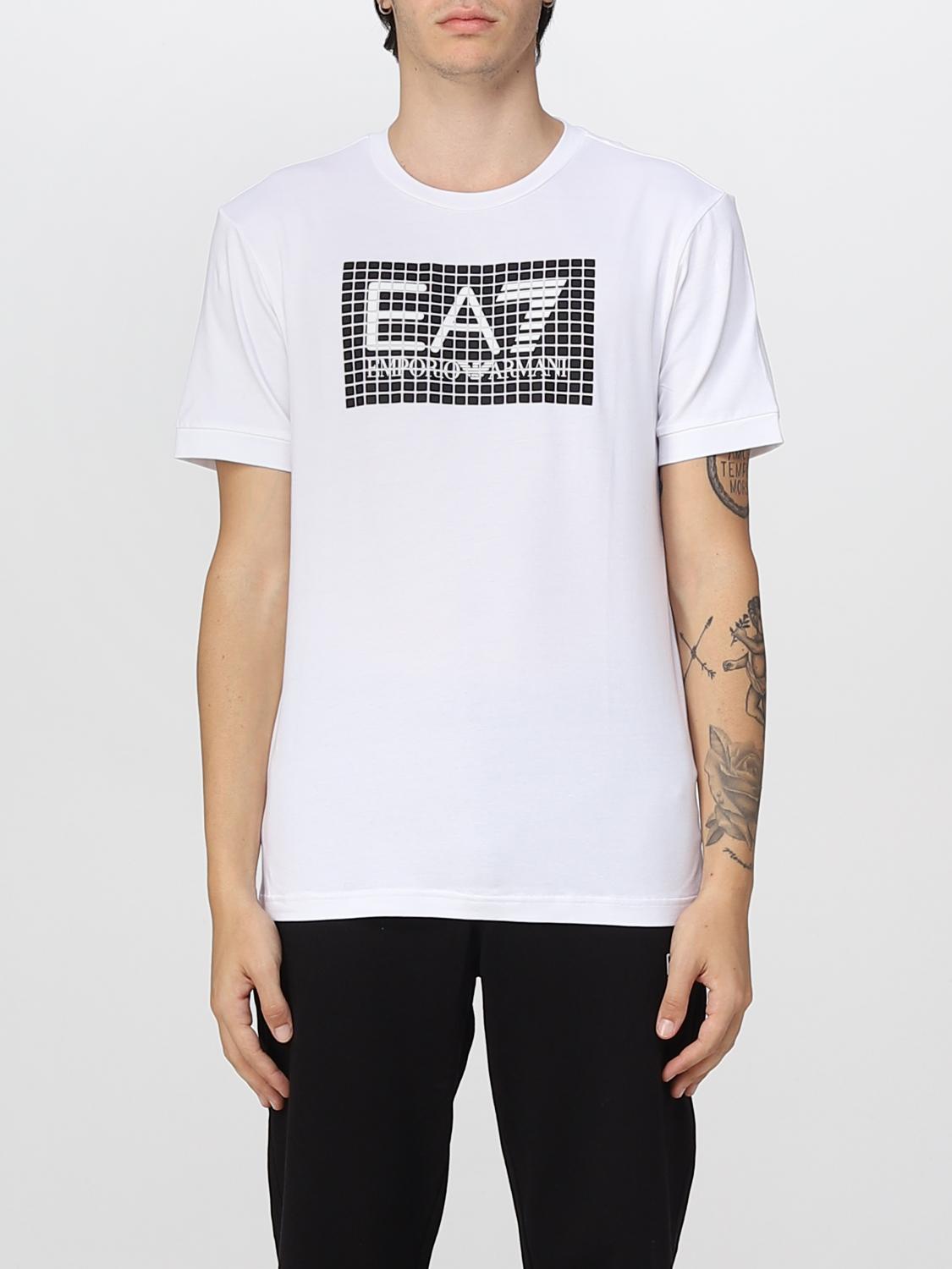 EA7: T-shirt men - White | Ea7 t-shirt 6LPT13PJ03Z online at GIGLIO.COM