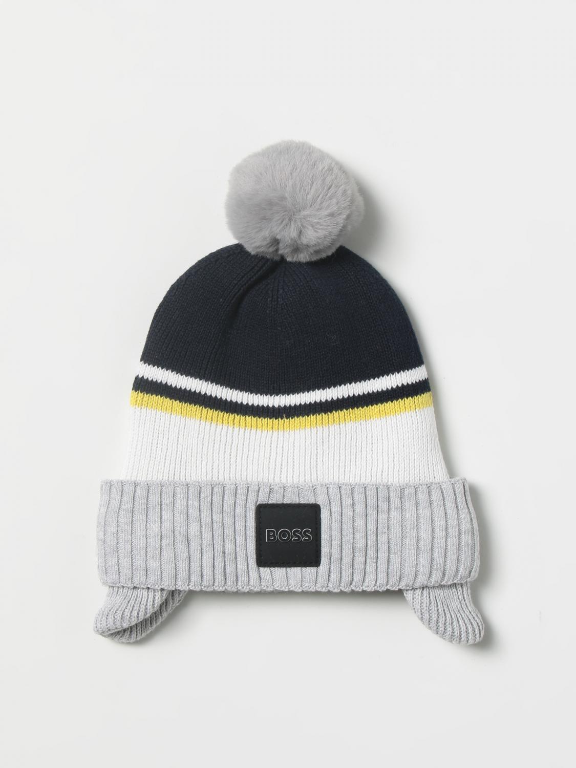 BOSS: Hat kids Hugo - Grey | Boss hat J01132 online at GIGLIO.COM