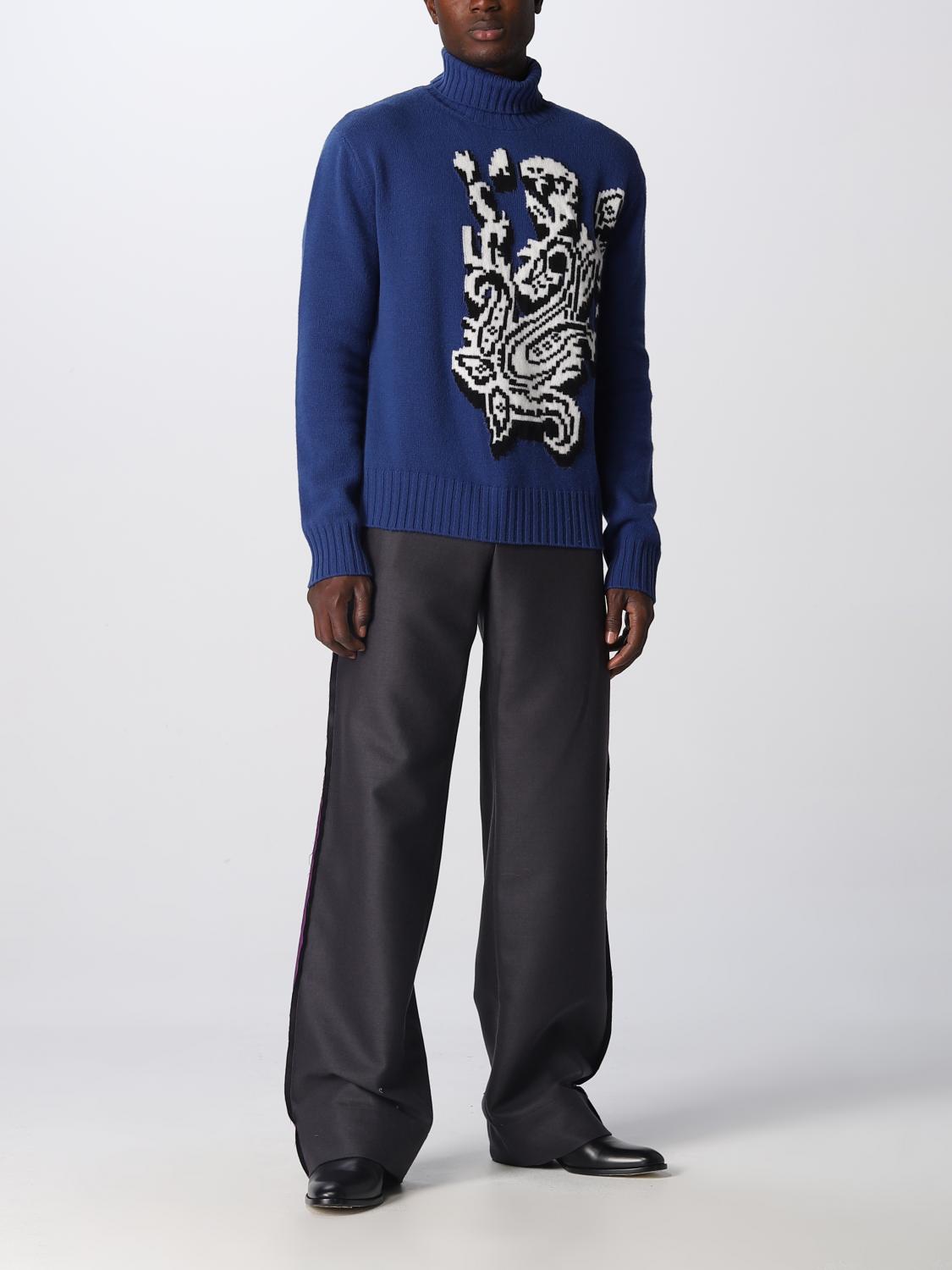Etro Sweater men - Blue | 1N8709771 | GIGLIO.COM