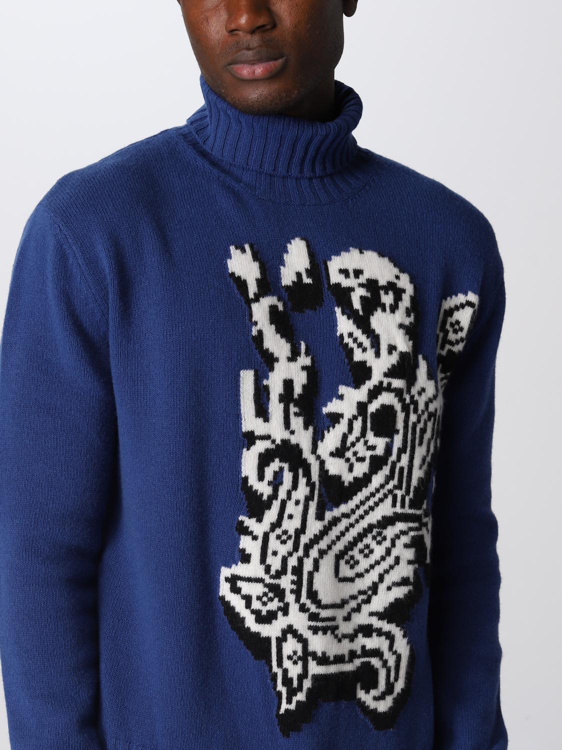 Etro Sweater men - Blue | 1N8709771 | GIGLIO.COM