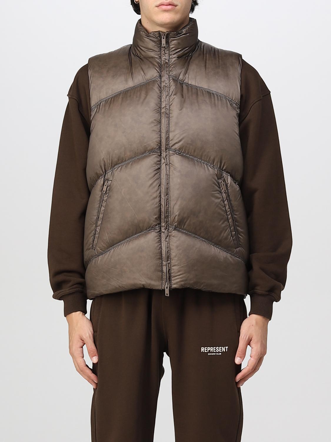 REPRESENT: Suit vest men - Brown | Represent suit vest M01138 online at GIGLIO.COM