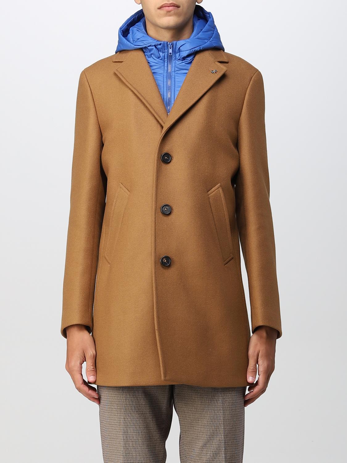 MANUEL RITZ: Coat men - Camel | Manuel Ritz coat 3332C4558X4223726 ...