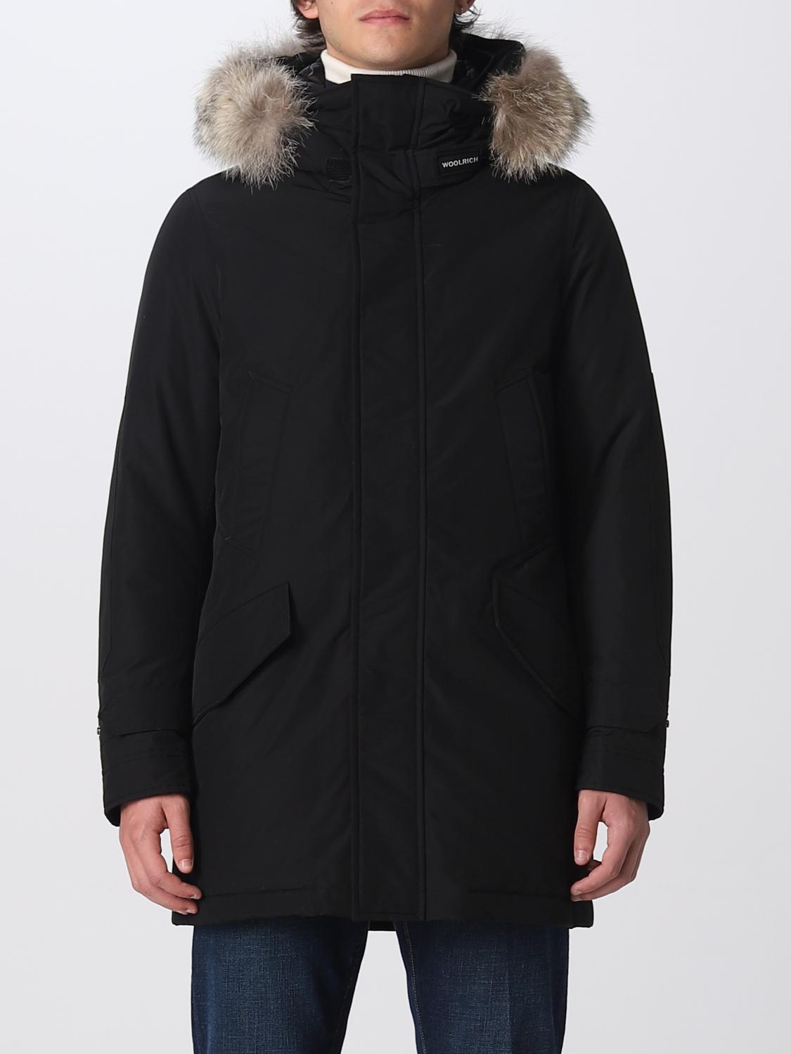 WOOLRICH: Coat men - Black | Woolrich jacket CFWOOU0486MRUT0001 online ...