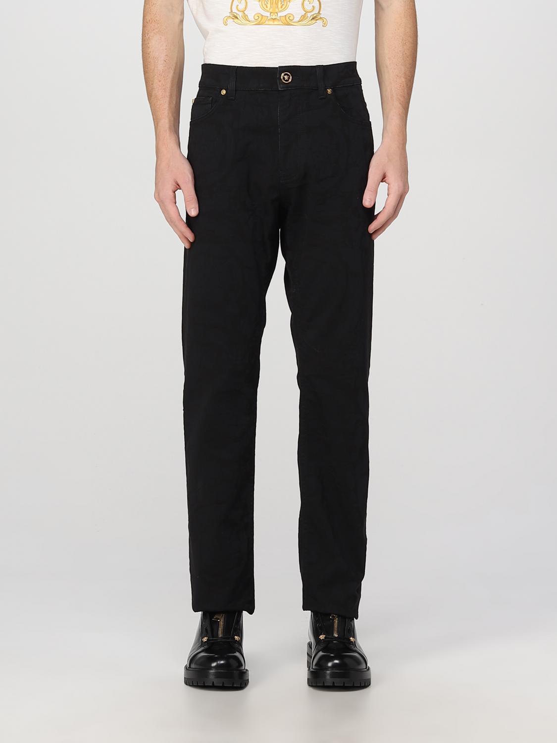 VERSACE: Jeans men - Black | Versace jeans 10060781A04968 online at ...