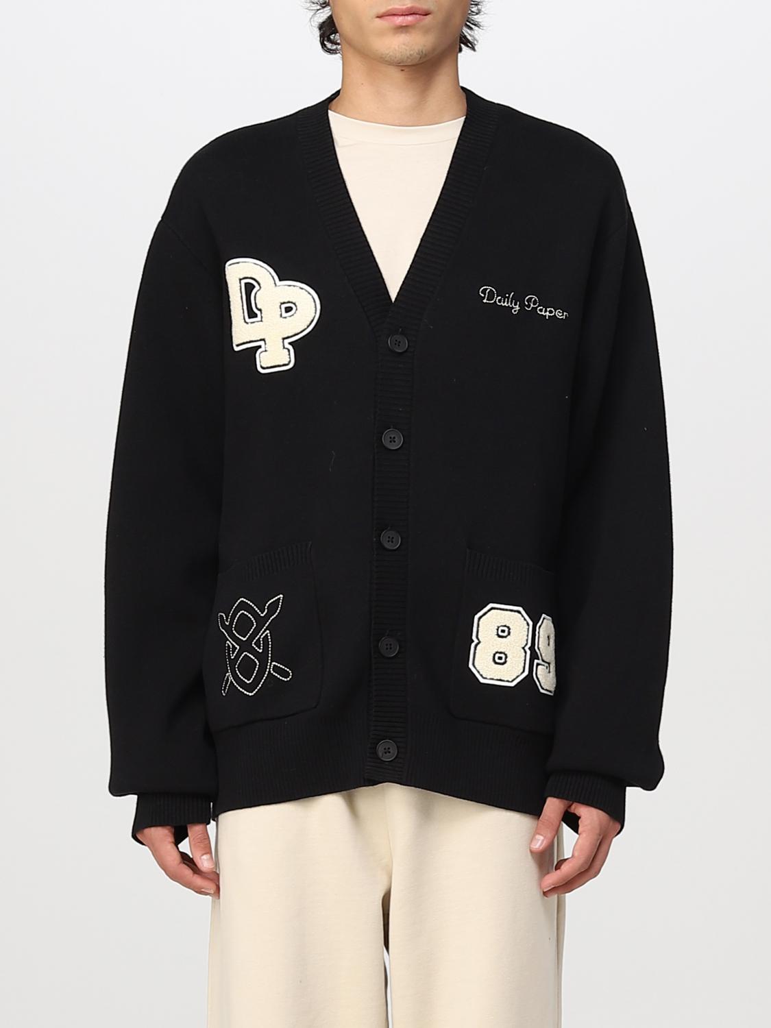 DAILY PAPER: Cardigan a v - Nero | Cardigan Daily Paper 2221228 online ...