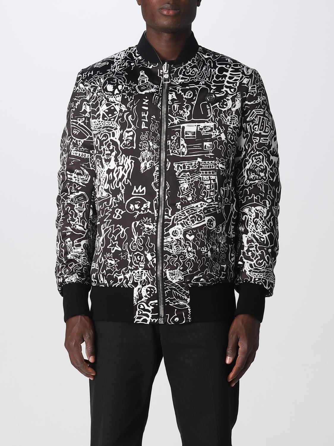 PHILIPP PLEIN: Coat men - Black | Philipp Plein jacket ...