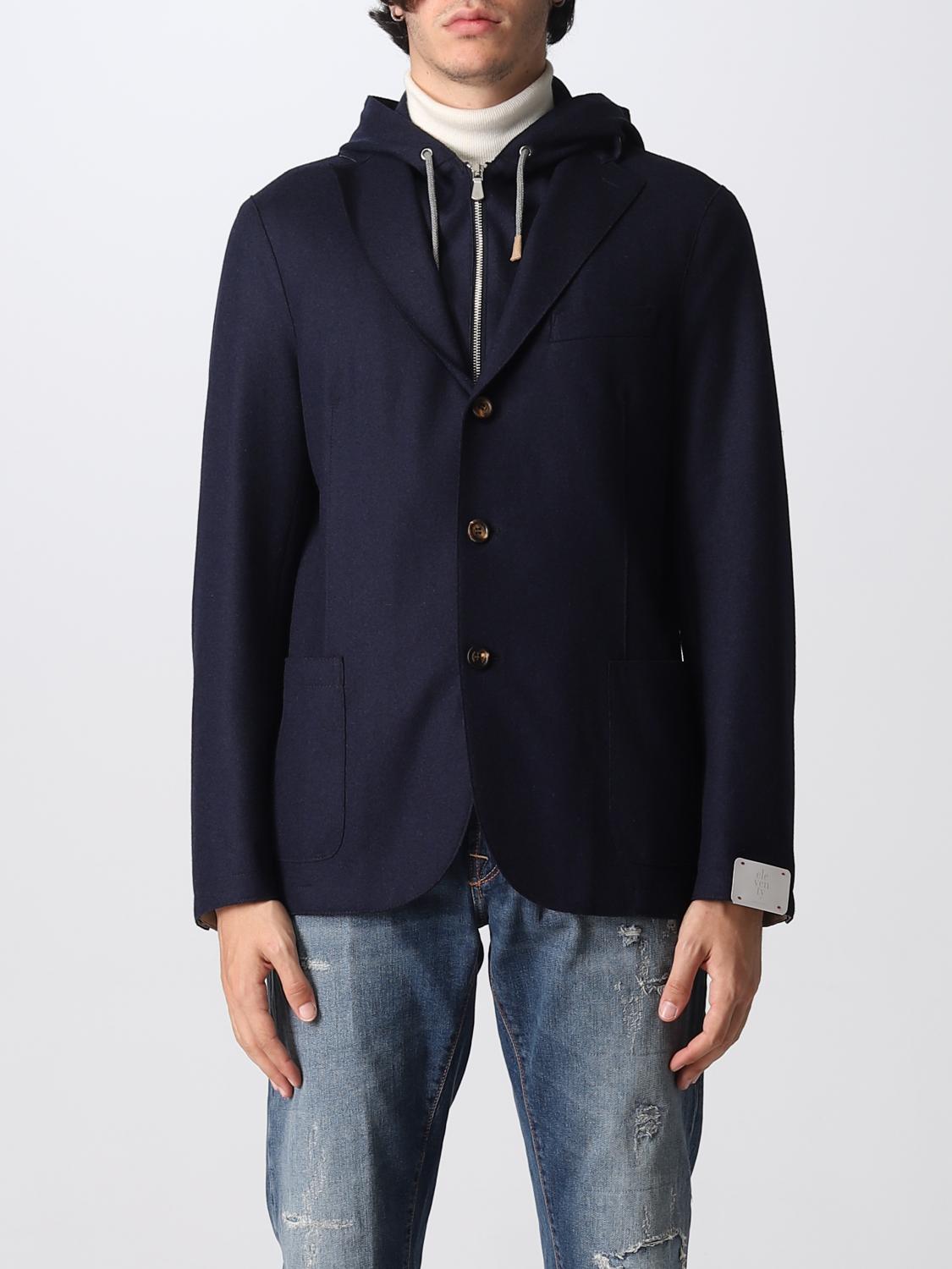 ELEVENTY: Jacket men - Blue | Eleventy jacket F70GIAF02BTCRNJAC24018 ...