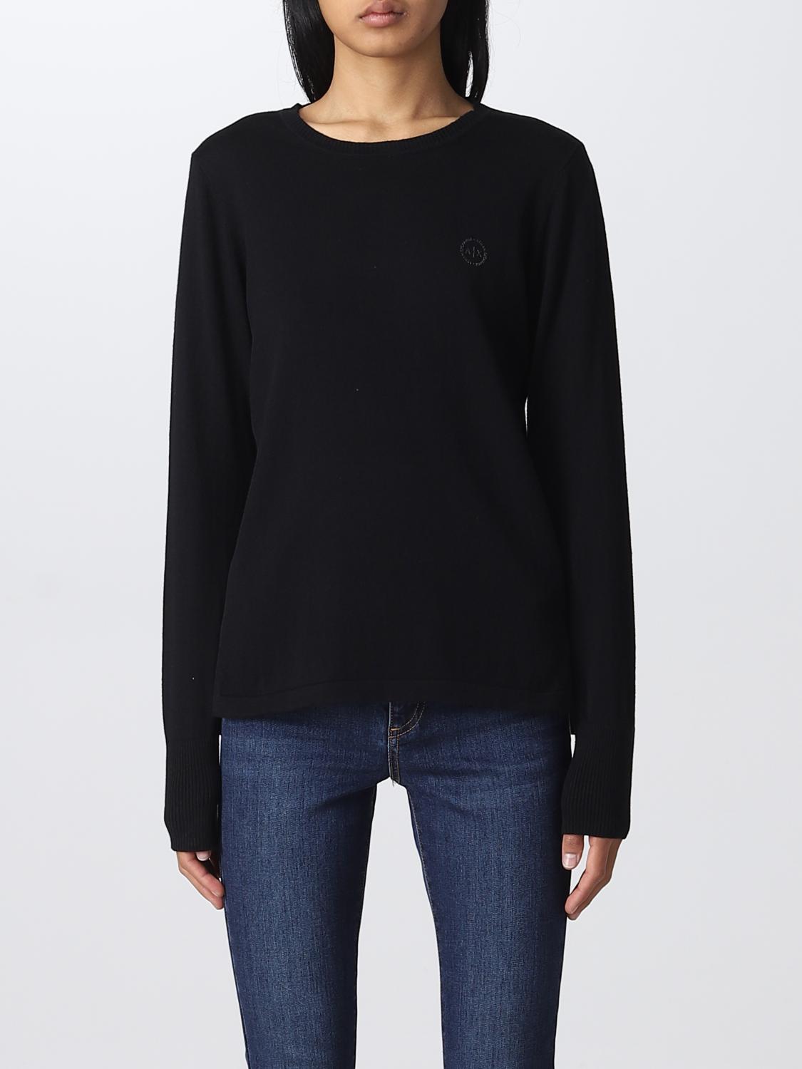 ARMANI EXCHANGE: Sweater women - Black | Armani Exchange sweater ...