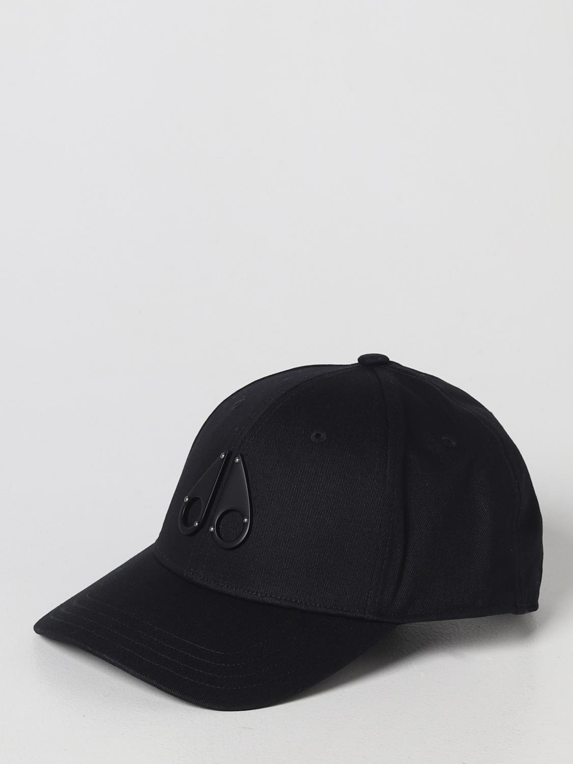 MOOSE KNUCKLES: Hat men - Black | Moose Knuckles hat M31MA534 online at ...