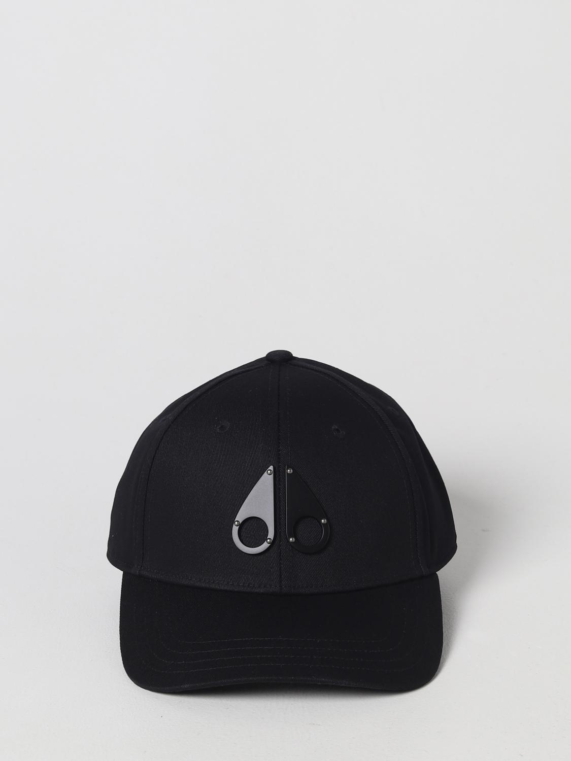 MOOSE KNUCKLES: Hat men - Black | Moose Knuckles hat M31MA534 online at ...