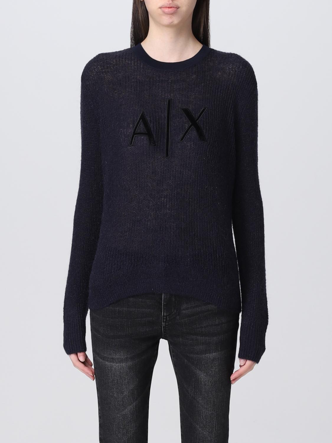 ARMANI EXCHANGE: Sweater women - Blue | Armani Exchange sweater ...