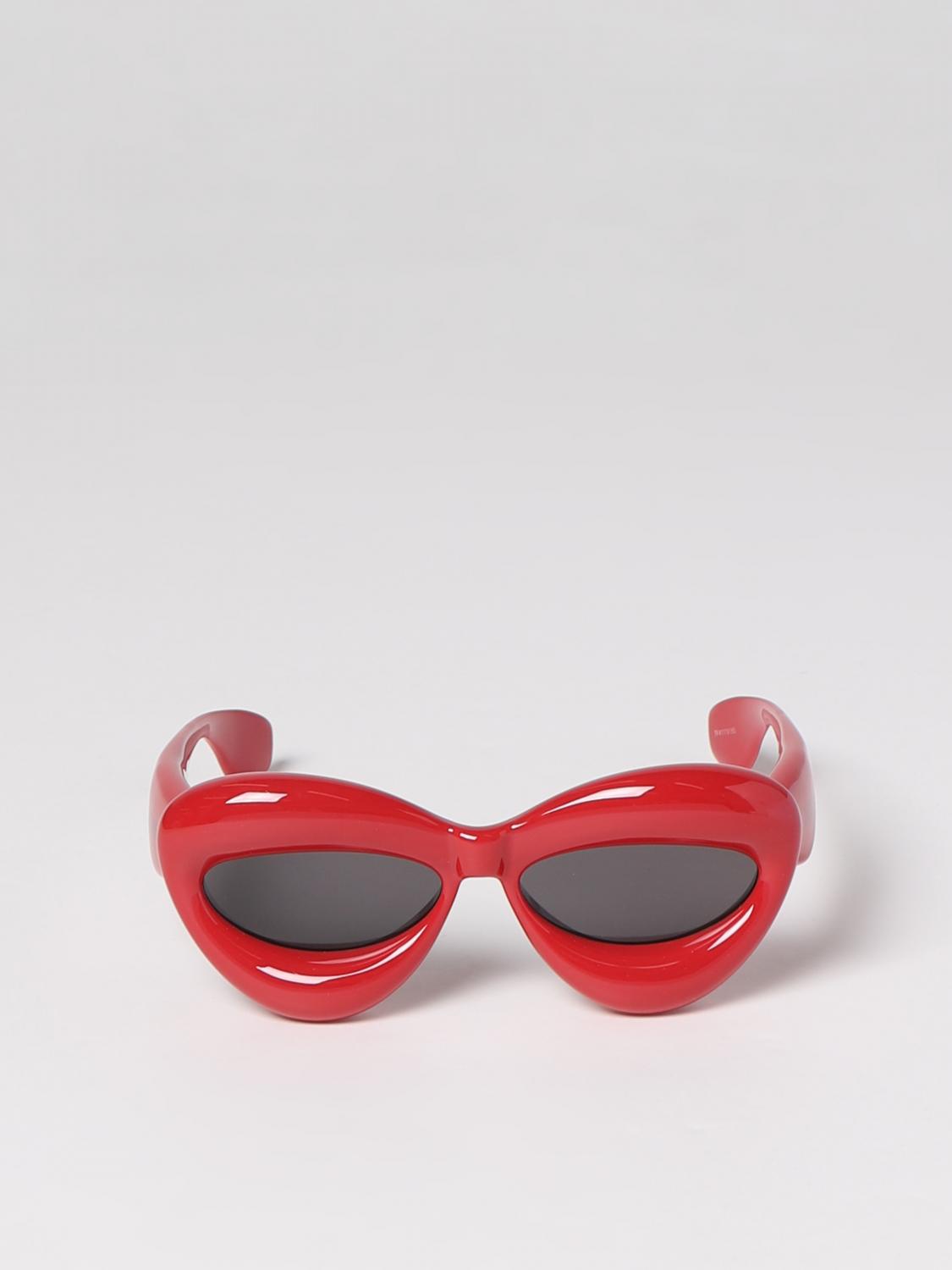 LOEWE: Glasses women - Red | Loewe sunglasses LW40097I online at GIGLIO.COM