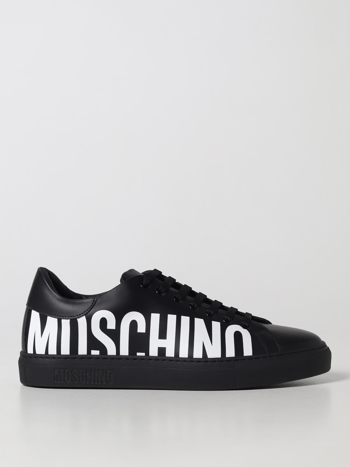 MOSCHINO COUTURE: Shoes men - Black | Moschino Couture sneakers ...
