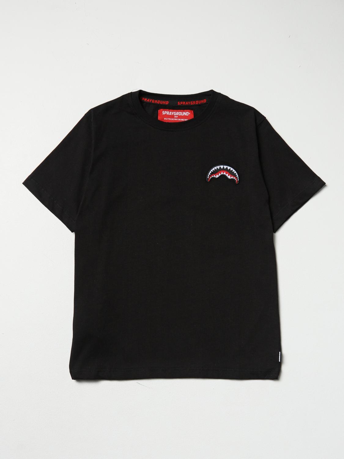 SPRAYGROUND: T-shirt kids - Black | Sprayground t-shirt SPY305 online ...