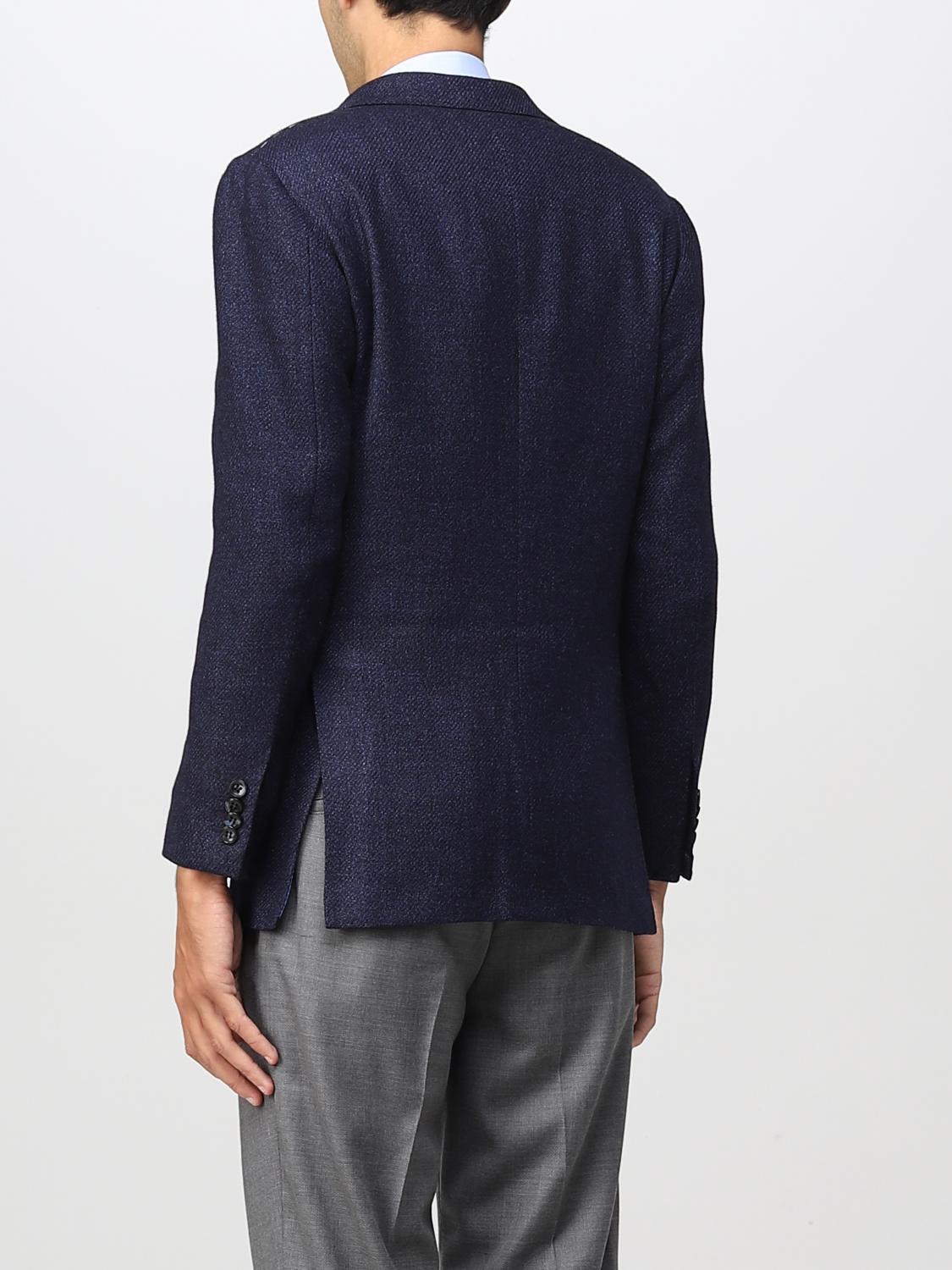 KITON: Jacket men - Blue | Kiton jacket UG89K0155B01000 online at ...
